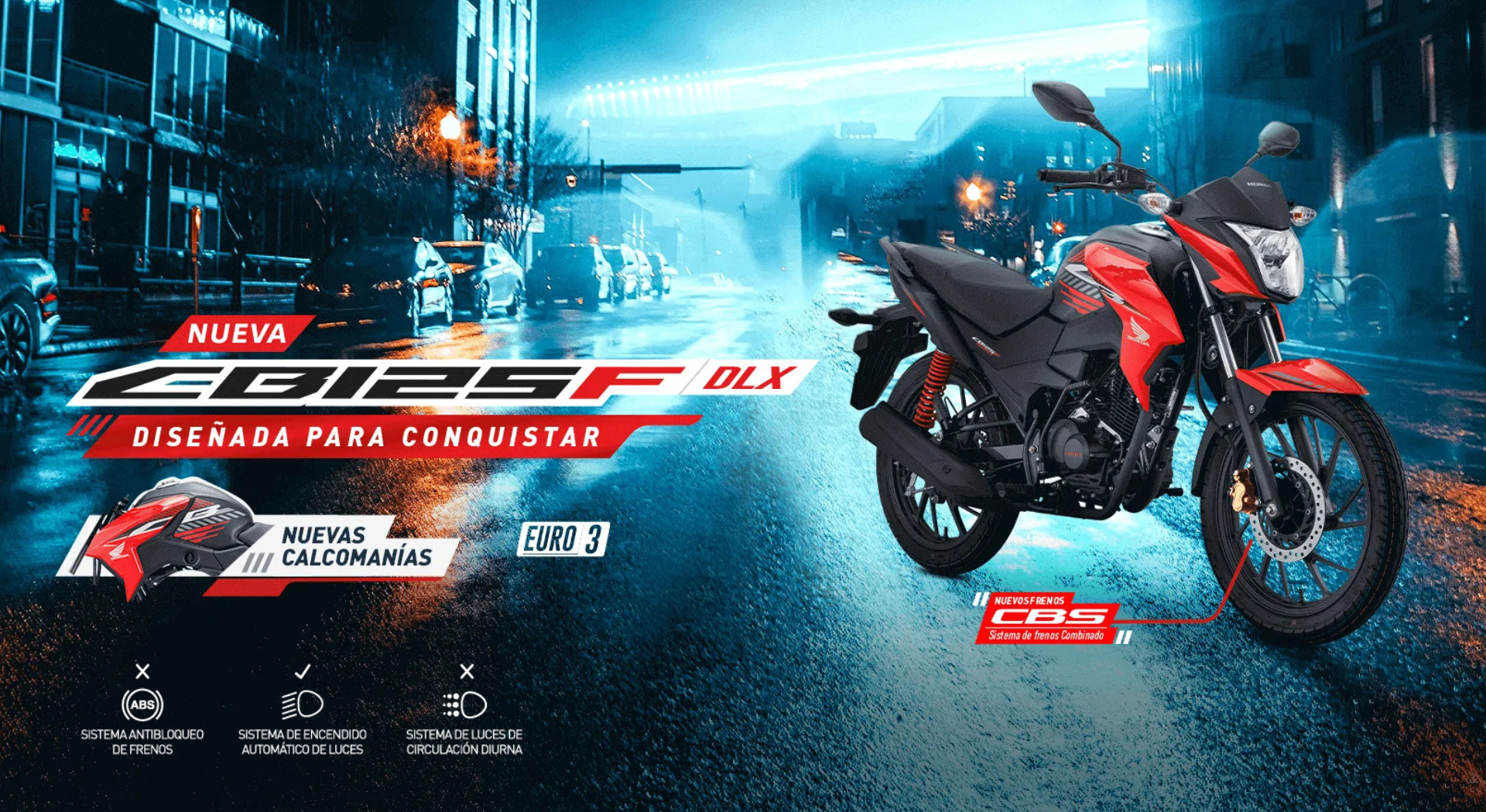 CB 125F DLX 2026 - Motos Sport - Moto Hit Honda - Motocicletas Honda